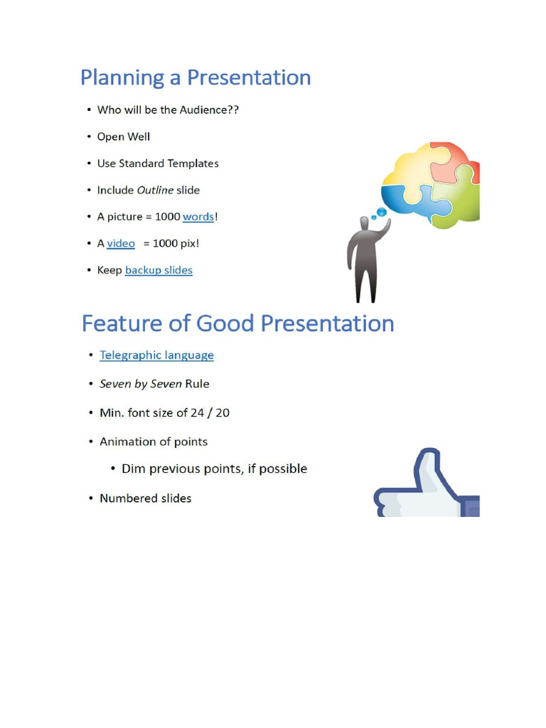 Planning A Presentation | PDF