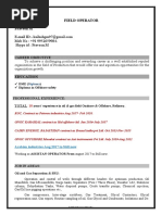 CV Dcs Operator / Panel Operator: Please Contact Us Oil CV/Resume Oil ...