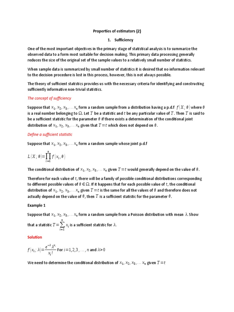 Theory Of Estimation Statistics – FYNSR