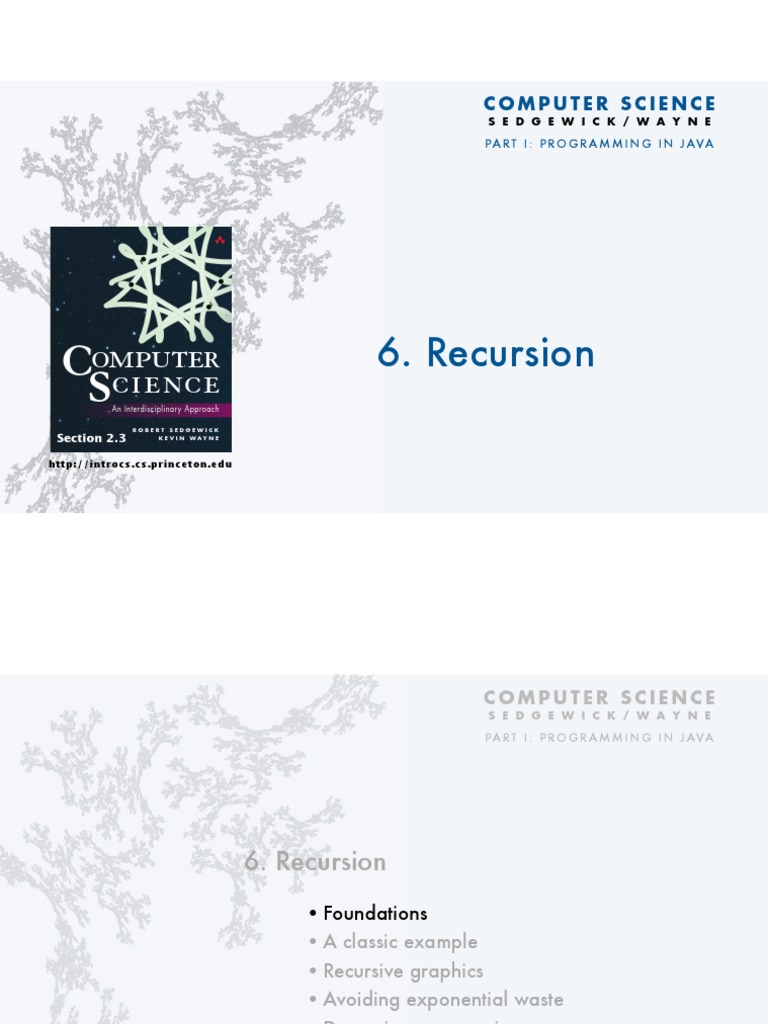 01 Cs 236 Recursion Pdf Dynamic Programming Subroutine 2508
