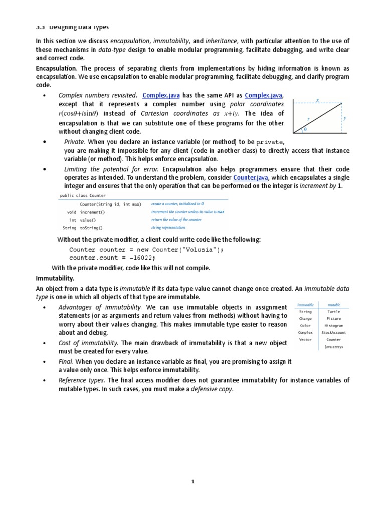 05 01 Designing Data Types | PDF | Inheritance (Object Oriented ...