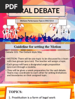 Oxford Debate Format | PDF