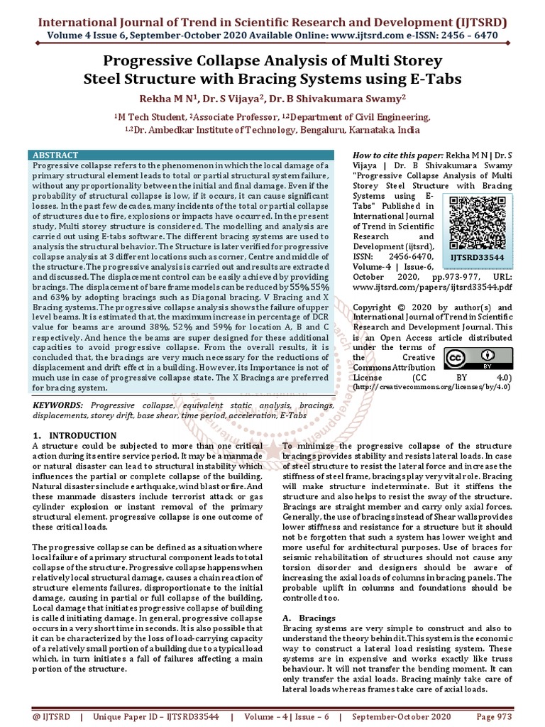 Progressive Collapse Analysis of Multi Storey Steel Structure With ...