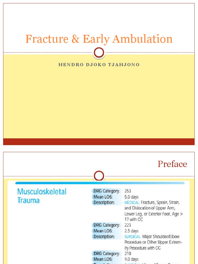Fracture & Early Ambulation | PDF | Self-Improvement