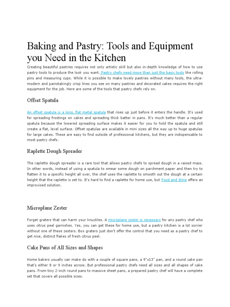 Baking and Pastry | PDF | Refrigerator | Cakes