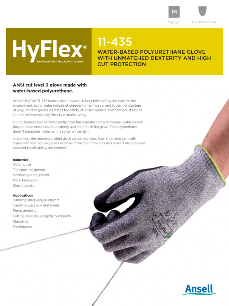 Hyflex WATER-BASED POLYURETHANE GLOVE | PDF | Glove | Materials