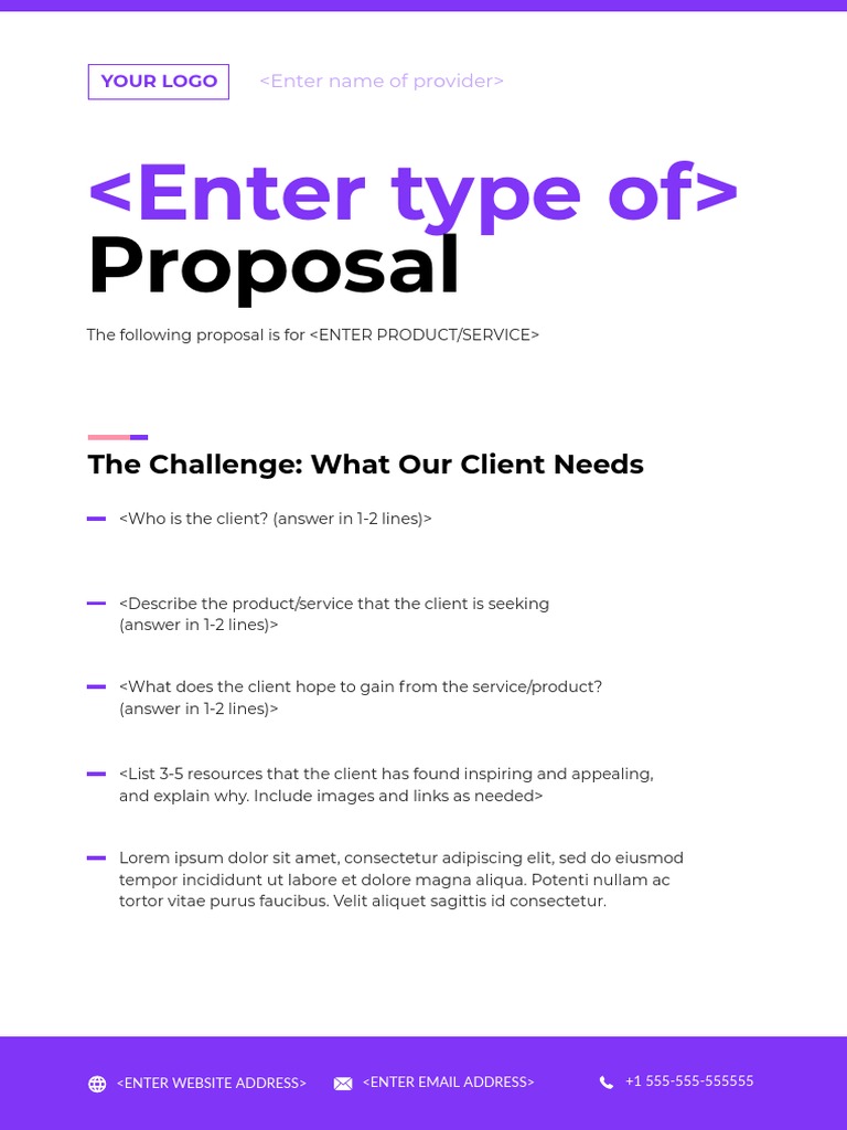 Webdesign Proposal Template and Example 060420 | PDF