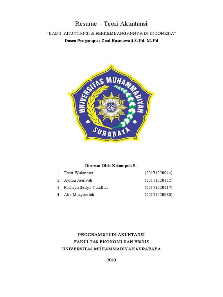 TA - Bab 2. AKUNTANSI & PERKEMBANGANNYA DI INDONESIA | PDF
