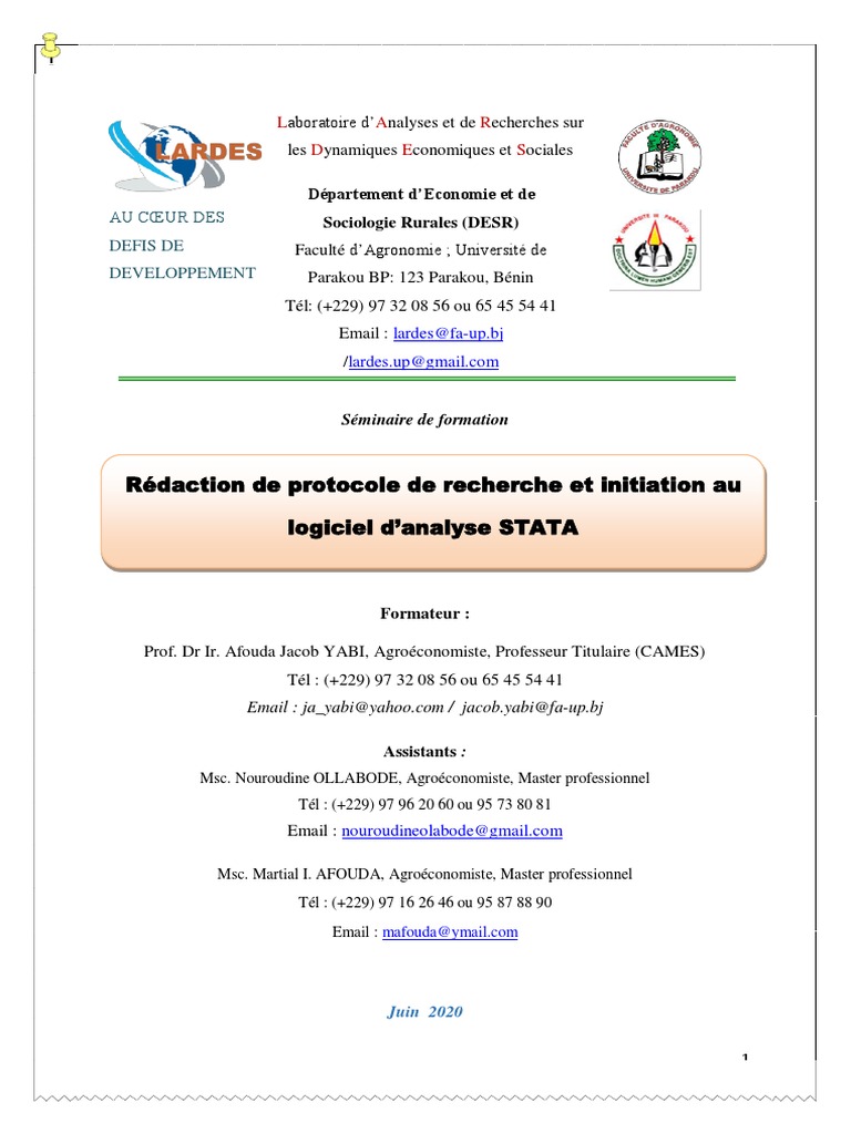 Rédaction de Protocole de Recherche | PDF | Méthode scientifique | Théorie