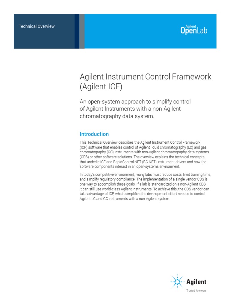 Agilent Instrument Control Framework (Agilent ICF) | PDF | Modular ...