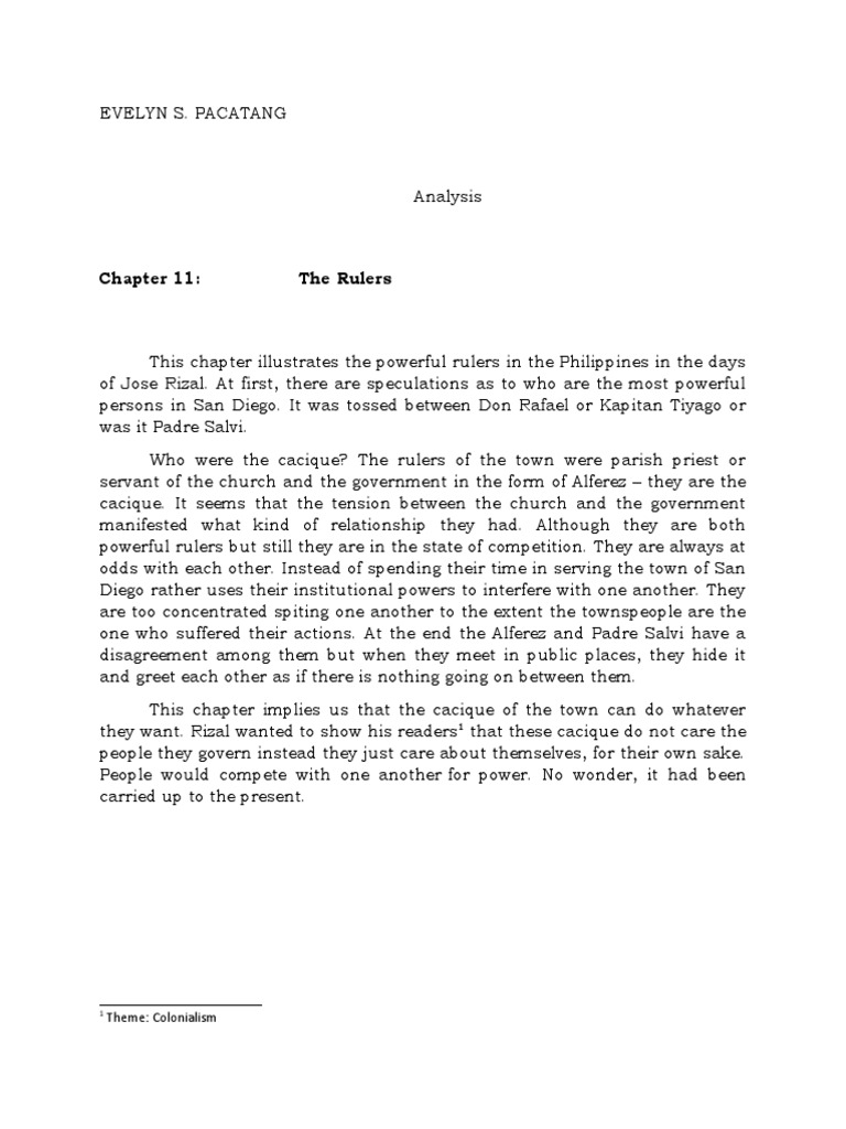 Chapter 11 Analysis | PDF