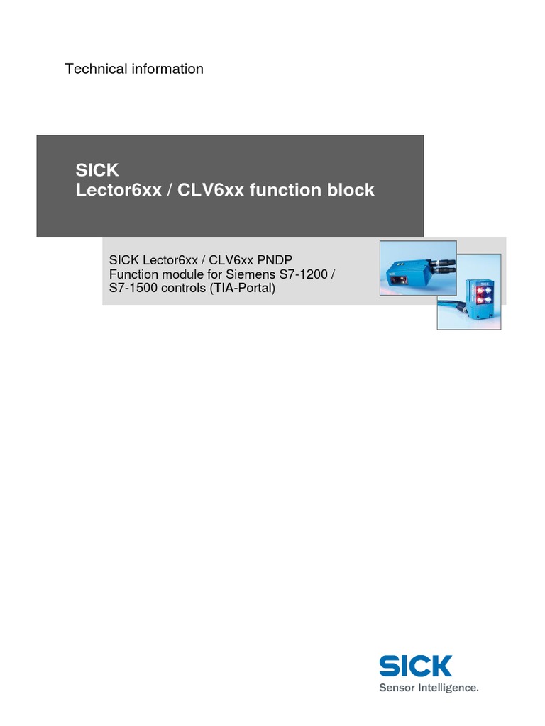 Sick Lector6xx / CLV6xx Function Block: Technical Information | PDF ...