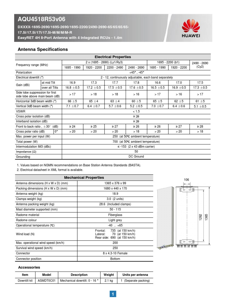 T2M60 - S1 - AQU4518R53v06-3256 Datasheet | PDF | Telecommunications | Telecommunications ...