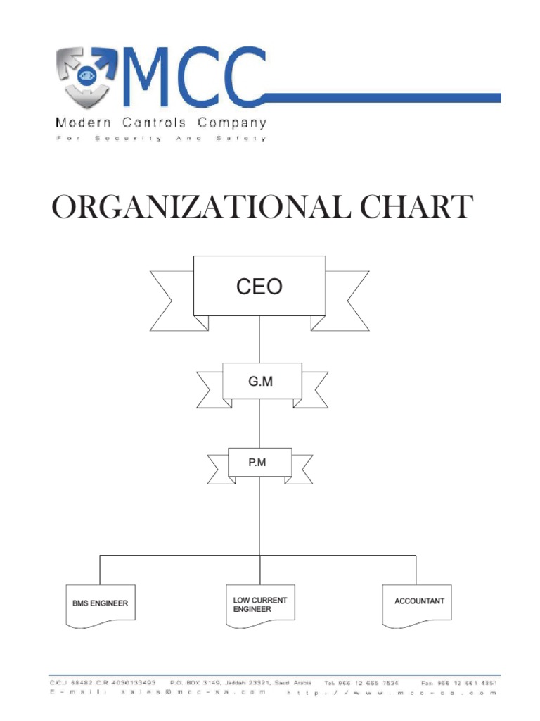 Organizational Chart: Bms Engineer Low Current Engineer Accountant | PDF