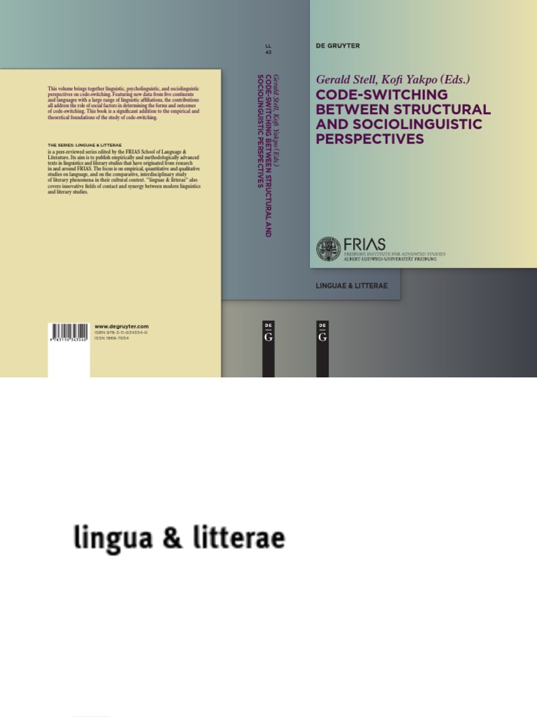 Code-Switching Between Structural and Sociolinguistic Perspectives | PDF | English Language ...