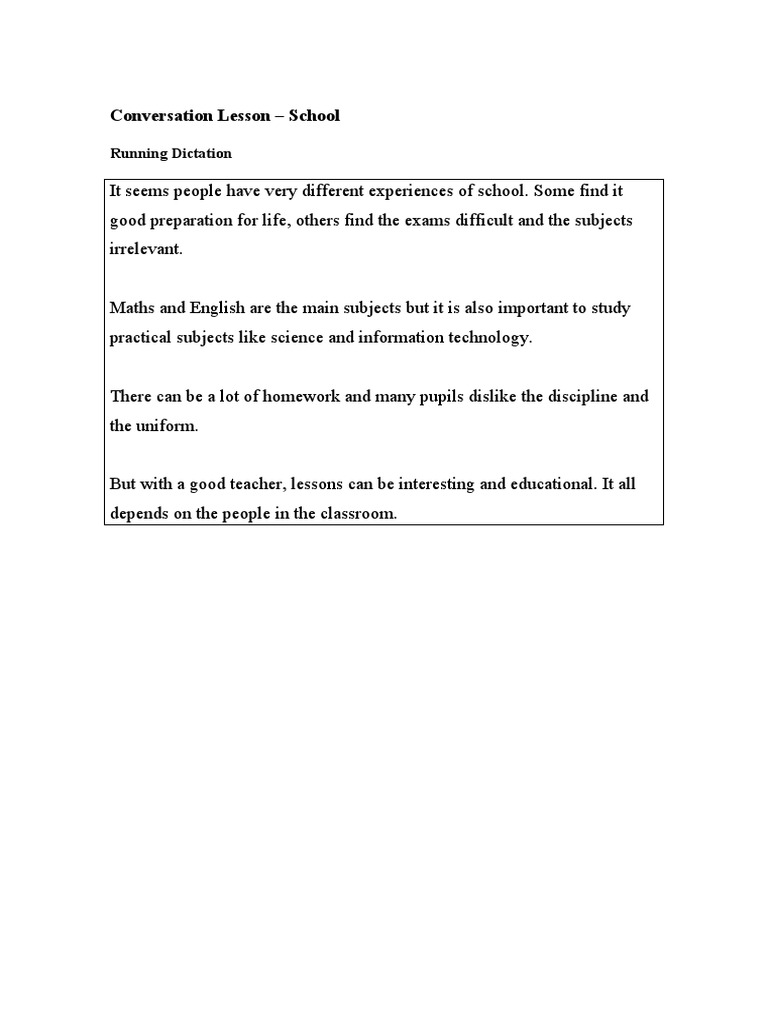 Education Running Dictation Fun Activities Games - 27300 | PDF