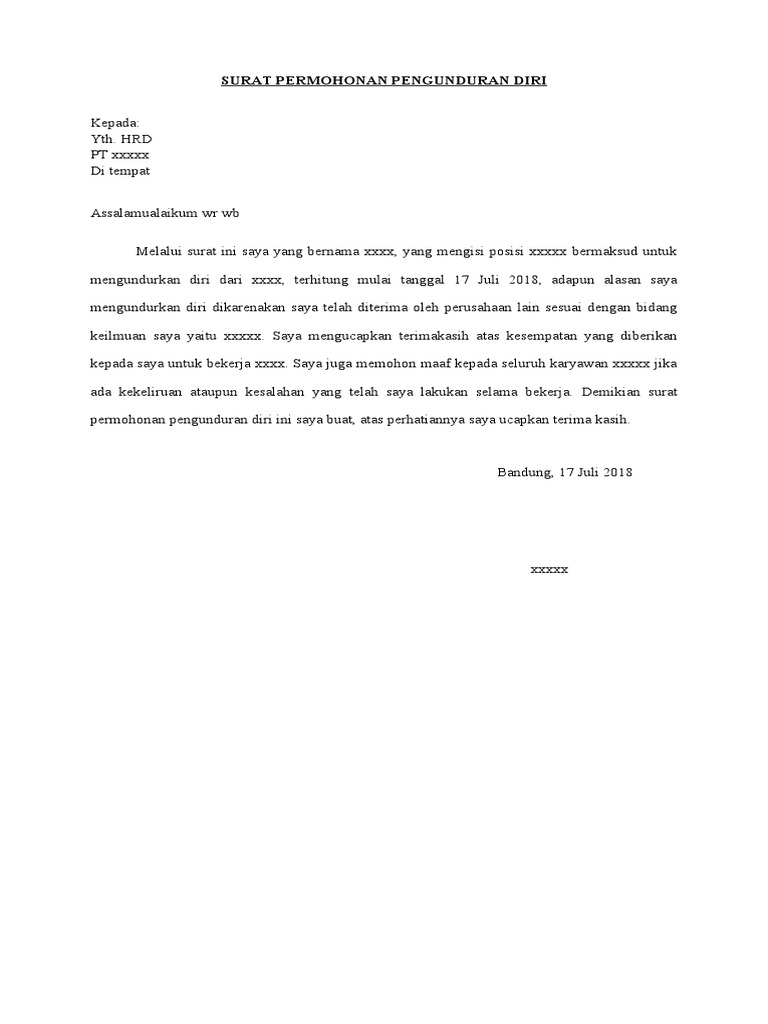 Surat Resign | PDF