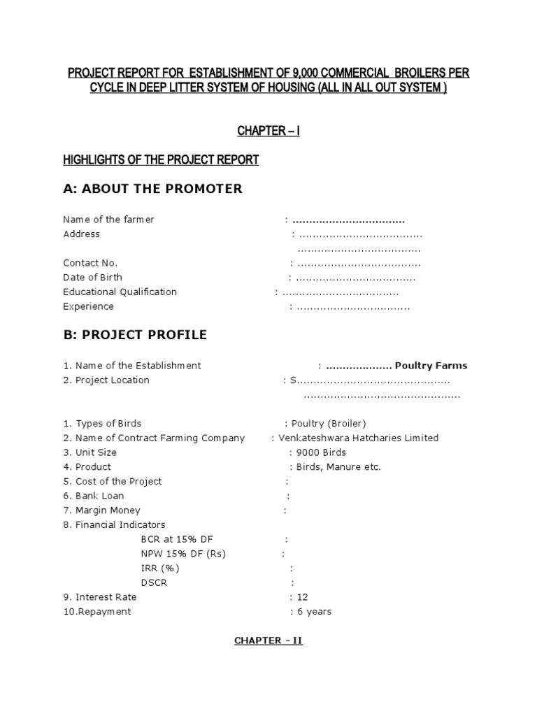 Project Report For 9000 | PDF | Poultry Farming | Poultry
