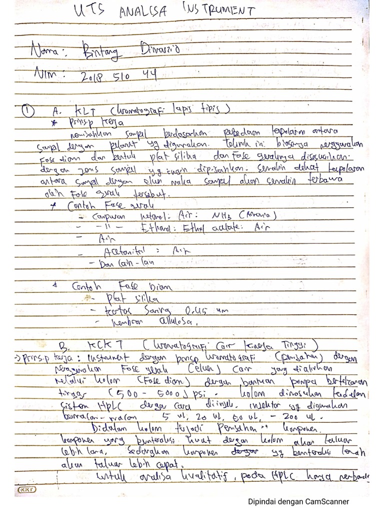 Uts Analisa Instrument | PDF