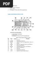 ECM PINOUT Chevrolet-Sail PDF | PDF | Throttle | Engines