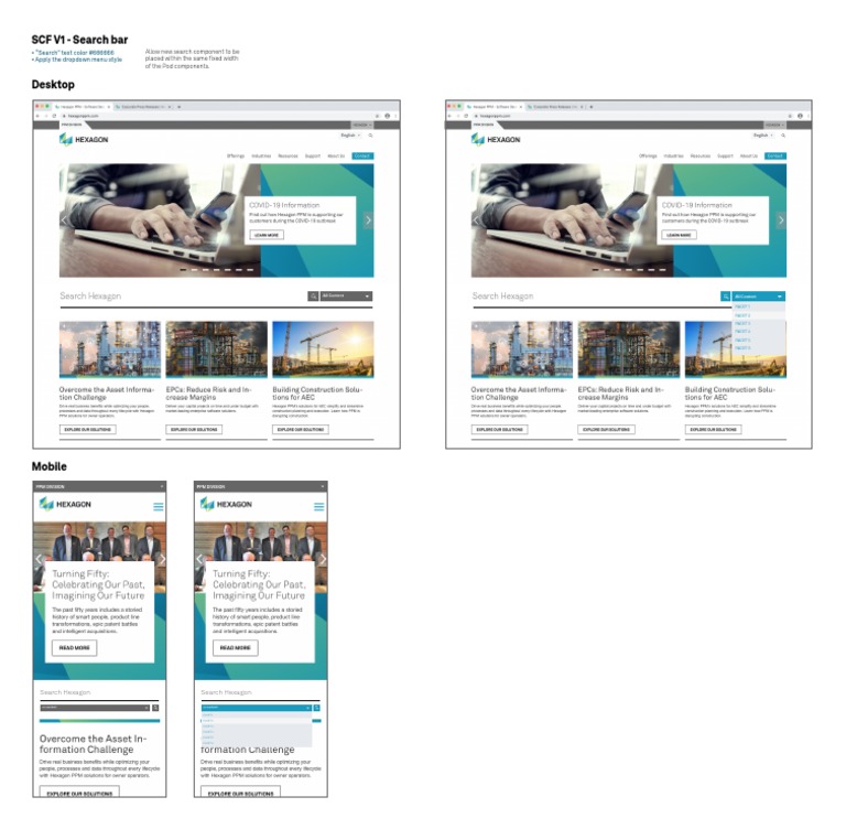 Search Hexagon Component Design Guide | PDF