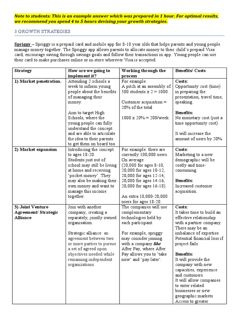 3 Growth Strategies | PDF | Business | Economies