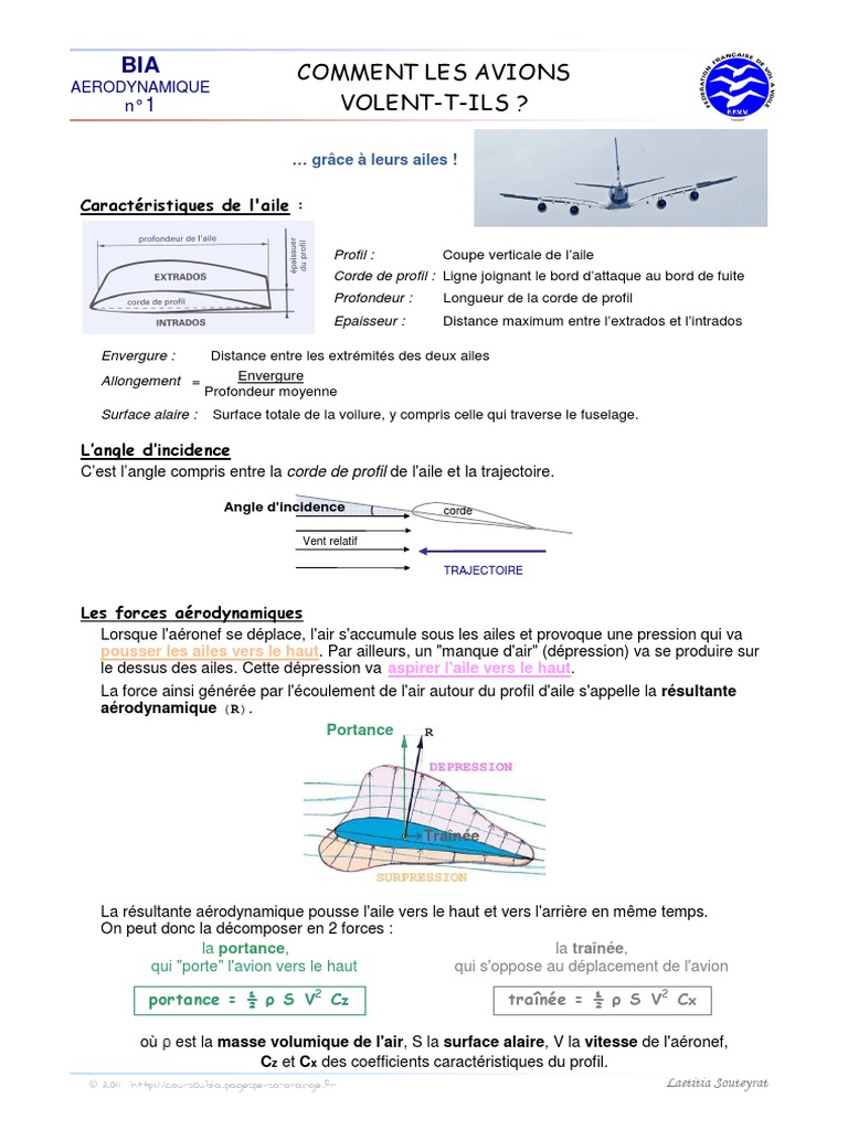 Aérodynamique Complet | PDF | Aérodynamique | Aile