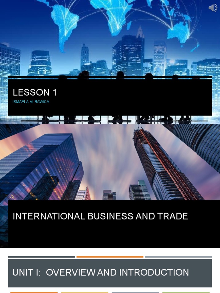 International Business Lesson 1 Overview | PDF | Individualism | Socialism