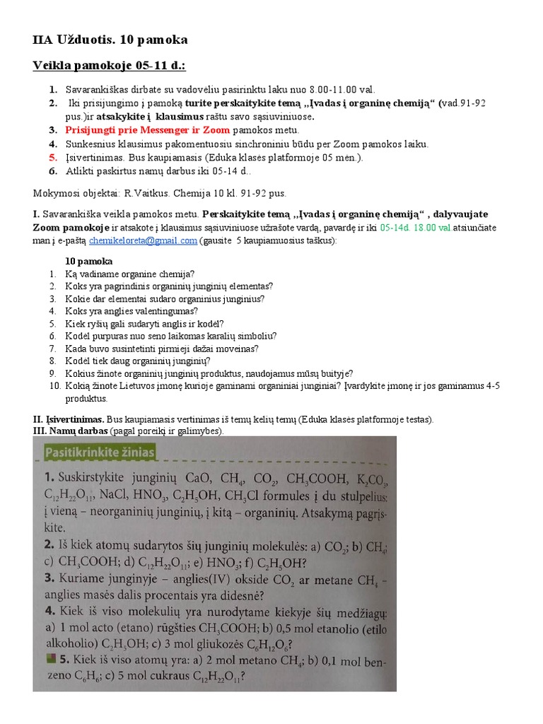 10aklase 10 Pamoka | PDF