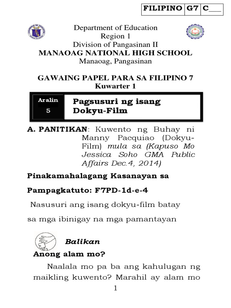 WS 1.3 - DOKYU-FILM (Edited) | PDF