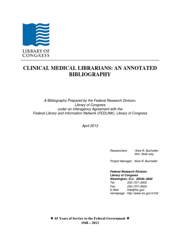 Clinical-Librarian-Bibliography - April 2013 | PDF | Librarian ...