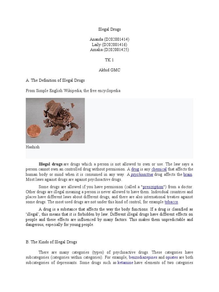 Illegal Drugs | PDF | Drugs | Recreational Drug Use