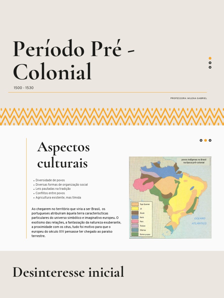 Período Pré - Colonial PDF | PDF | Brasil
