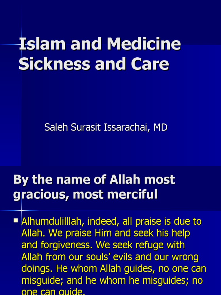 Islam and Medicine Sickness and Care | PDF | God In Islam | Prophets ...