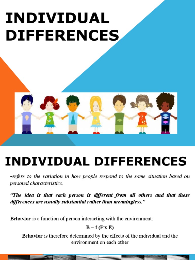 Individual Differences | PDF | Gender | Gender Studies