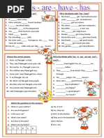 Has and Have Worksheets For Grade 1-1 | PDF