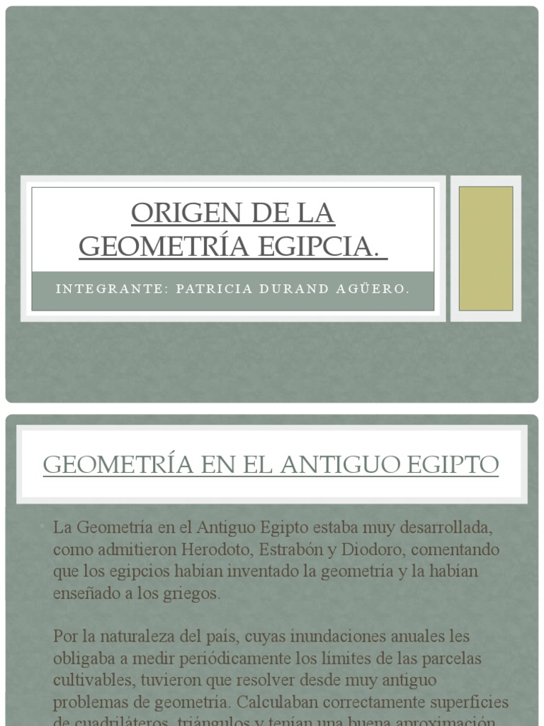 Origen de La Geometría Egipcia | PDF
