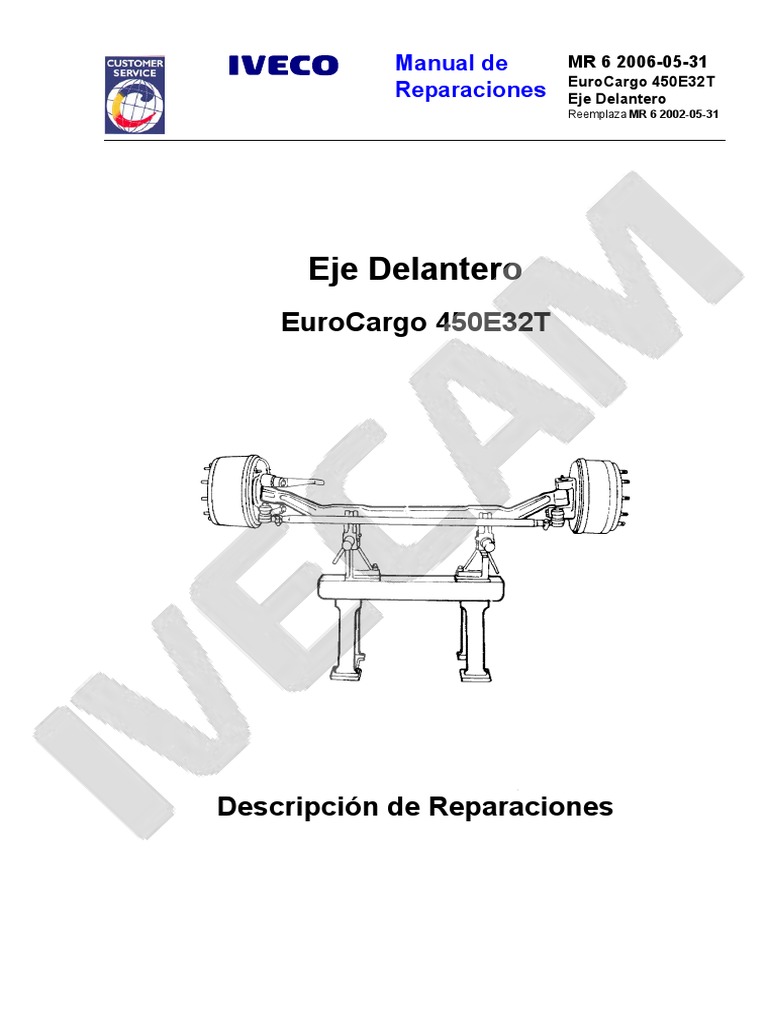 MERITOR 450E32T-EjeDelantero PDF | PDF | Eje | Tornillo