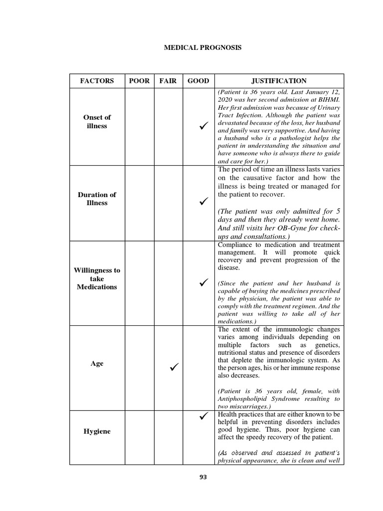 10 Medical and General Prognosis | PDF | Patient | Public Health