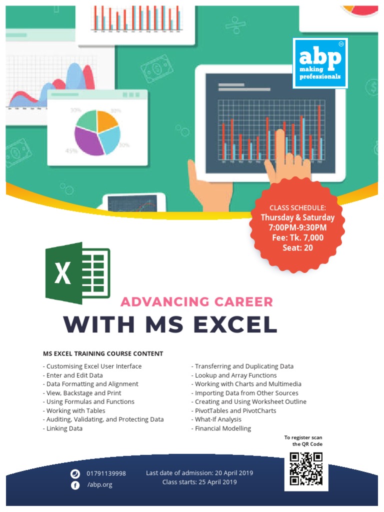 With Ms Excel: Advancing Career | PDF | Microsoft Excel | Data