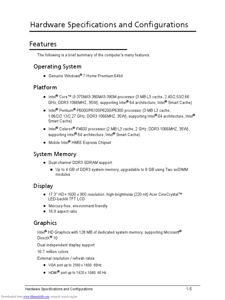 Aspire 7739 PDF | PDF | Office Equipment | Digital Technology