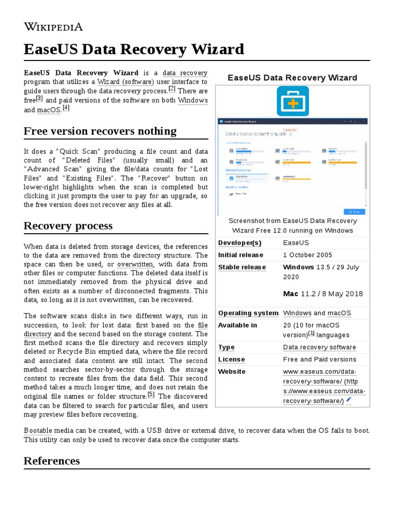 EaseUS Data Recovery Wizard PDF | PDF | Computer File | Data Management