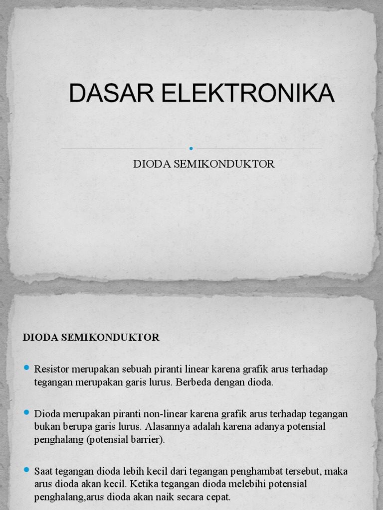 DIODA SEMIKONDUKTOR PPT | PDF | Metode & Bahan Ajar