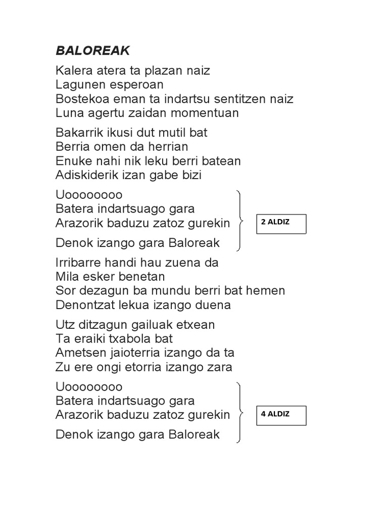 BALOREAK | PDF