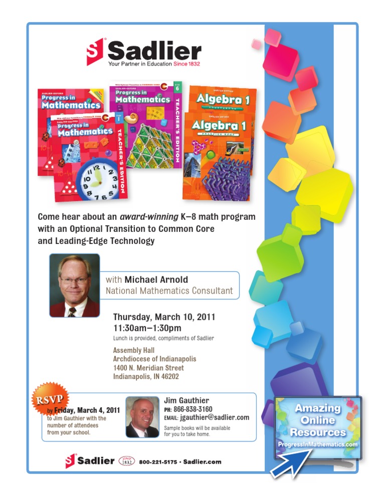 Sadlier Progress in Mathematics | PDF