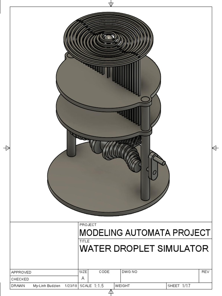 Automata Drawings 1 | PDF | Drop (Liquid) | Mechanical Engineering