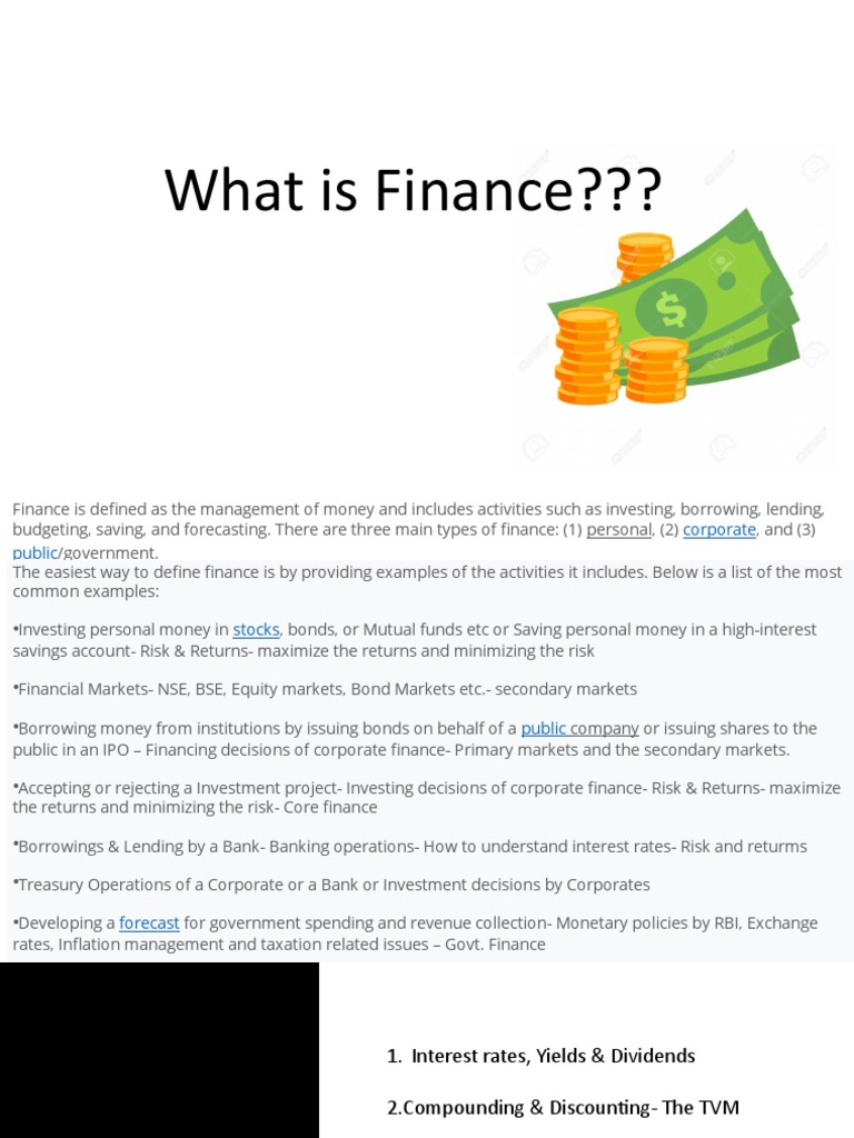 An Introduction to the Fundamental Concepts of Finance | PDF | Interest ...