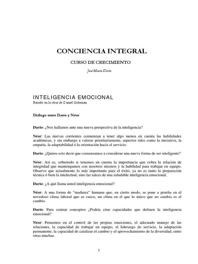 Inteligencia Emoc | PDF | Inteligencia emocional | Las emociones