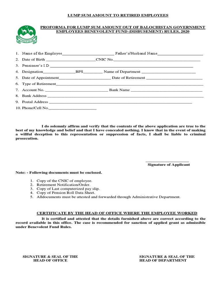 Signature & Seal of The Head of Office Signature & Seal of The Head of ...