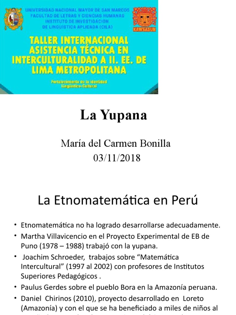 La Yupana: Matemáticas Incas | PDF | Enseñanza de matemática | Perú